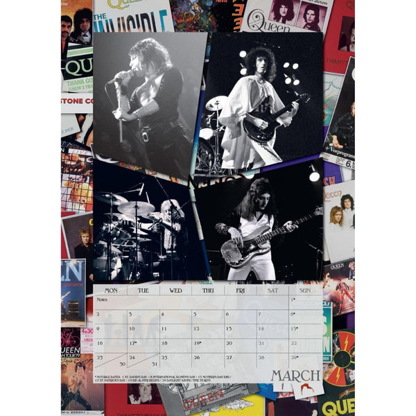Queen A3 Calendar 2026